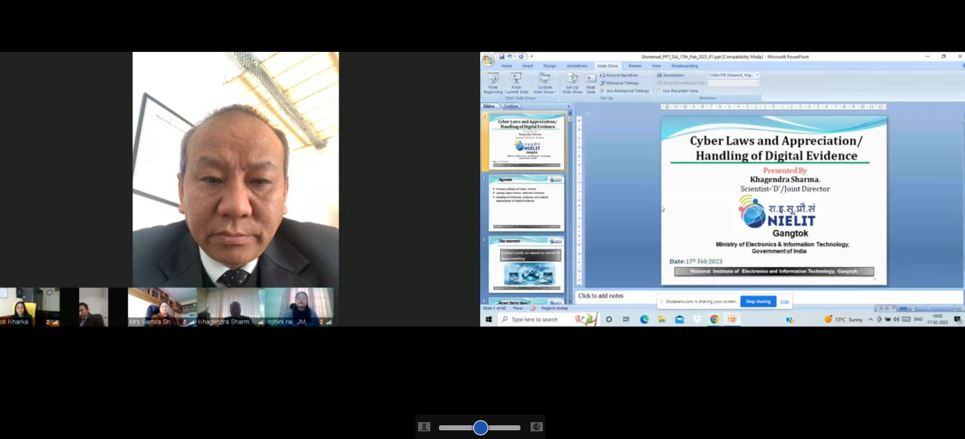 Cyber laws & Appreciation & Handling of Digital Evidence (Refresher Programme) for all Judicial ...